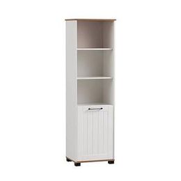 MÖBELPARTNER MÖBELPARTNER Regalschrank Jelda, 701896 weiß, eiche 52,3 x 41,0 x 177,4 cm