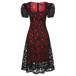 HotSquash Kleid Damen Gr&ouml;&szlig;e 46 rot / schwarz Winterkleid