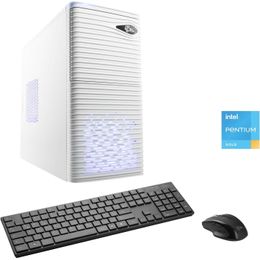 CSL Speed V1812 PC (Intel® Pentium Gold G6400, UHD Graphics 610, 8 GB RAM, 500 GB SSD, Luftkühlung), weiß