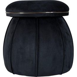Kayoom Sitzhocker Hocker Corin (1 St), komfortabel, hochqualitativ, pflegeleicht, schwarz