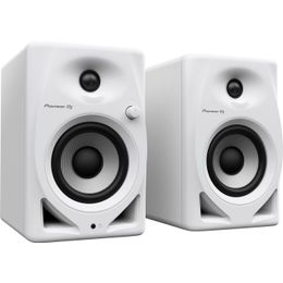 Pioneer DJ DM-40D 4" Stereo Lautsprecher (40 W), weiß