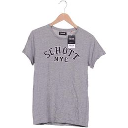 Schott NYC Damen T-Shirt, grau