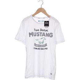Mustang Damen T-Shirt, weiß, Gr. 36