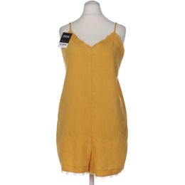 Zara Damen Jumpsuit/Overall, gelb, Gr. 38