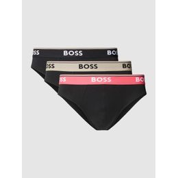 BOSS Slip mit elastischem Logo-Bund im 3er-Pack