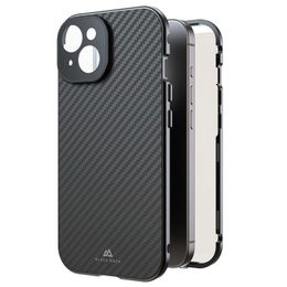 Blackrock Black Rock Cover "360° Glass" für Apple iPhone 15, Real Carbon