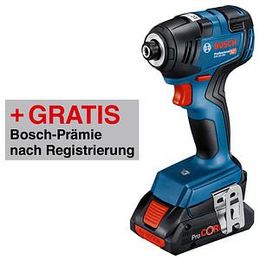 AKTION: Bosch Professional GDR 18V-200 Akku-Drehschlagschrauber-Set 2x 18,0 V, mit 2 Akkus mit Prämie nach Registrierung