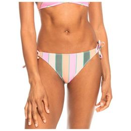 Roxy - Women's Vista Stripe Tie Side Cheeky - Bikini-Bottom Gr XS bunt