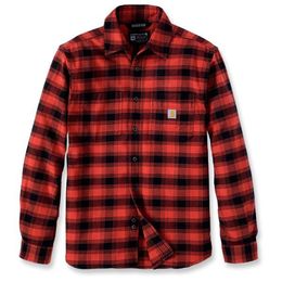 Carhartt - Flannel L/S Plaid Shirt - Hemd Gr S rot