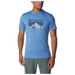 Columbia - Zero Rules Graphic Shirt S/S - Funktionsshirt Gr S blau