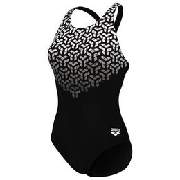 arena - Women's Kikko V Swimsuit V Back Graphic - Badeanzug Gr 34 schwarz