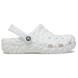 Crocs - Classic Geometric Clog - Sandalen US M7 / W9 | EU 39-40 grau/weiß