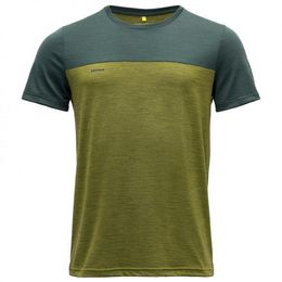 DEVOLD - Norang Tee - Merinoshirt Gr M oliv