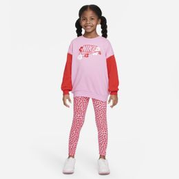 Nike Floral Set aus Rundhalsshirt und Leggings für jüngere Kinder - Pink