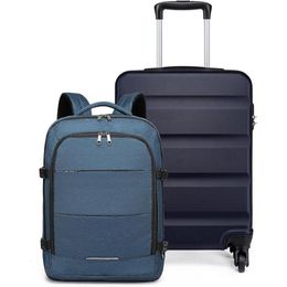 Yokono Kofferset Gepäck-Sets 2 Teilig Handgepäck Set Carry On Luggage