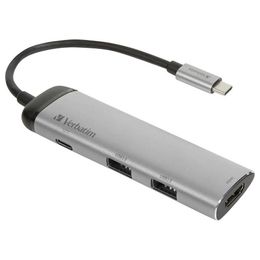 Verbatim Laptop-Dockingstation USB-C® Multiport Hub USB 3.1 GEN1 / U3 / HDMI