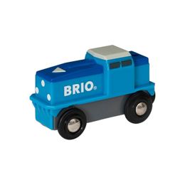 Brio® Spielzeug-Eisenbahn Blaue Frachtlok mit Batterie