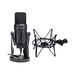 Samson Mikrofon G-Track Pro USB-Mikrofon mit Spinne Schwarz