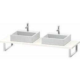 Duravit DuraStyle Konsole DS107C02222 für Aufsatzbecken, 2 Ausschnitte, Stärke 3 cm, weiß hochglanz