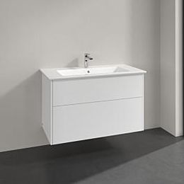 Villeroy & Boch Villeroy & Boch Finero Badmöbel-Set S00503DHR1 Waschtisch mit Unterschrank Glossy White, 2 Auszüge