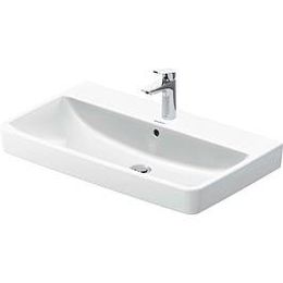 Duravit No. 1 Möbel-Waschtisch 23758000002 80x46cm, mit Hahnloch, Überlauf, Hahnlochbank, weiß