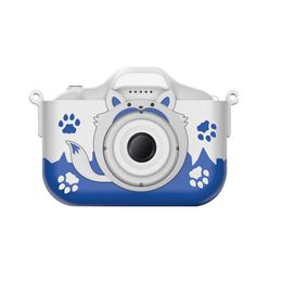 Houhence Kamera-Spielzeug für Kinder mit Cartoon-Fuchs-Silikonhülle Kinderkamera