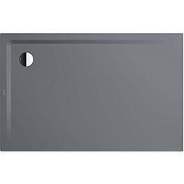 Kaldewei Superplan Duschfläche 385947983665 100x120cm, flach, Träger, Perl-Effekt, cool grey70