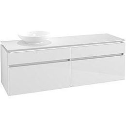 Villeroy & Boch Villeroy & Boch Legato Waschtischunterschrank B673L0DH 160x55x50cm, mit LED-Beleuchtung, Glossy White