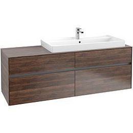 Villeroy & Boch Villeroy & Boch Collaro Waschtischunterschrank C03000VH 160x54,8x50cm, Waschtisch rechts, Arizona Oak