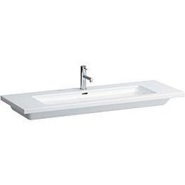 Laufen Living Square Waschtisch 8164360001041 130 x 48 cm, mit Überlauf, 1 Hahnloch, weiß