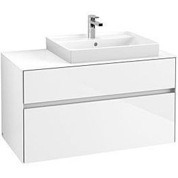 Villeroy & Boch Villeroy & Boch Collaro Waschtischunterschrank C01800DH 100x54,8x50cm, Waschtisch rechts, Glossy White