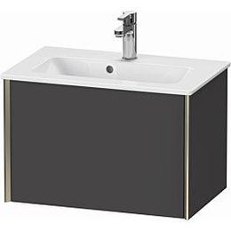 Duravit XViu Waschtisch-Unterschrank XV40780B149 61 x 40 x 39 cm, graphit matt, 1 Auszug, wandhängend, champagner matt