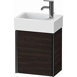 Duravit XViu Waschtisch-Unterschrank XV4230LB269 36,4 x 39,7 x 23,4 cm, links, nussbaum gebürstet, 1 Tür, schwarz matt