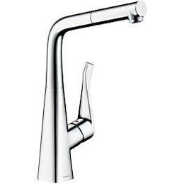 Hansgrohe Metris M7114-H320 Küchenarmatur 73812000 chrom, mit sBox, mit Ausziehbrause