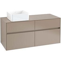 Villeroy & Boch Villeroy und Boch Collaro Waschtischunterschrank C04200DH 120 x 54,8 x 50 cm, Waschtisch links, Glossy White