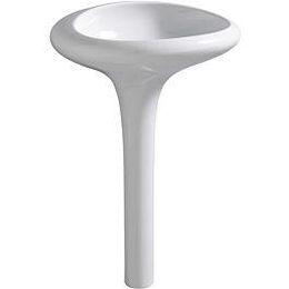 Vitra Istanbul Waschtisch 4251B403-0016 weiß VC, 60,5x62cm, integrierte Standsäule