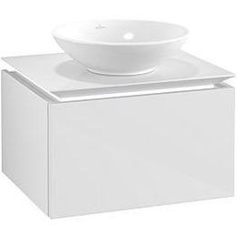 Villeroy & Boch Villeroy & Boch Legato Waschtischunterschrank B567L0DH 60x38x50cm, mit LED-Beleuchtung, Glossy White