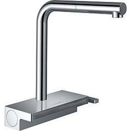 Hansgrohe Aquno Select M81 Küchenarmatur 73830000 chrom, mit Ausziehbrause, 2jet, sBox