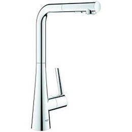 Grohe Zedra Spültischmischer 32553002 chrom, herausziehbare Dual-Brause