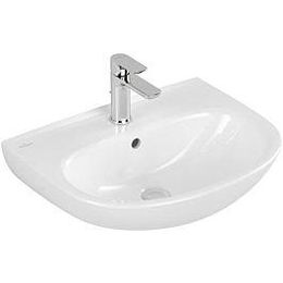 Villeroy & Boch Villeroy und Boch O.novo Waschtisch 4A405501 55x44cm, oval, Hahnloch mit Überlauf, weiß