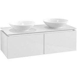 Villeroy & Boch Villeroy & Boch Legato Waschtischunterschrank B583L0DH 120x38x50cm, mit LED-Beleuchtung, Glossy White