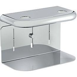 Vitra Liquid Doppel-Seifenspender-Halter A44567 200x105x125-160mm, Wandmontage, chrom