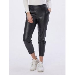 MONACO blue Jogger Pants Leggings figurumspielend in Krokodilleder-Optik