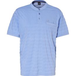 DUNMORE T-Shirt, Henley, Brusttasche, für Herren, blau, XL