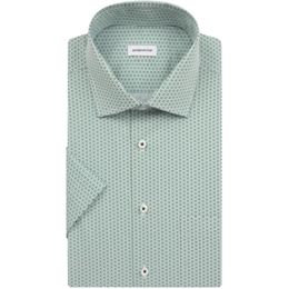 Seidensticker Smart Essentials Business-Hemd, Kurzarm, Regular-Fit, für Herren, grün, 45