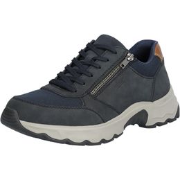 Rieker Sneaker, Leder, Reißverschluss, für Herren, blau, 42