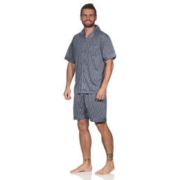 EloModa Capri-Pyjama Herren Pyjama Short & Hemd Schlaf-Anzug; Gr. M L XL 2XL (2 tlg)