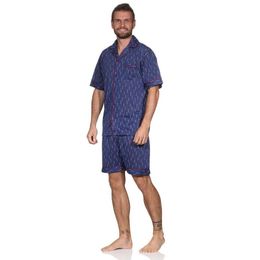 EloModa Capri-Pyjama Herren Pyjama Short & Hemd Schlaf-Anzug; Gr. M L XL 2XL (2 tlg)