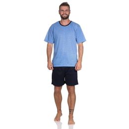EloModa Capri-Pyjama Herren Pyjama Short und Tshirt Schlafanzug Nachthemd