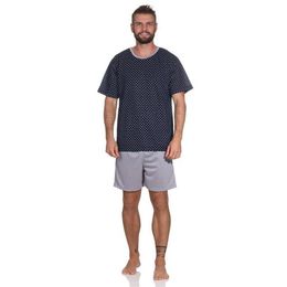 EloModa Capri-Pyjama Herren Pyjama Short und Tshirt Schlafanzug Nachthemd